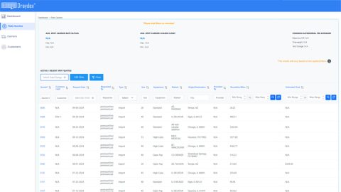 Freight Rate Management System | Draydex | Free & Paid Plans